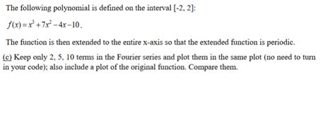 Solved Please Help Me Matlab Plot Fourier Serier In Problem