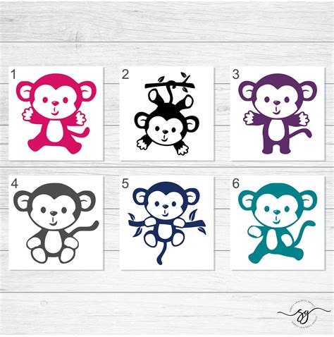 Monkey Decal Zoo Animal Decal Vinyl Decal Laptop Decal Etsy