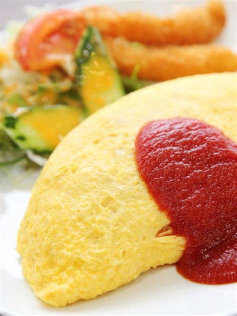 Delicious Sausage Omelet with Ketchup