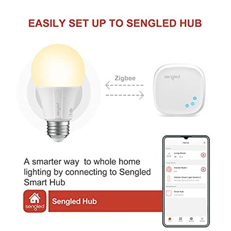 Sengled Zigbee Smart Light Bulbs Smart Hub Required Works With Smartthings And Echo With Built