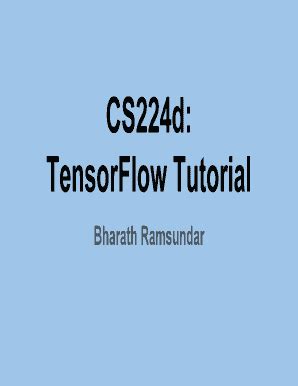 Fillable Online CS224d Deep NLP Lecture 8 Recap Projects And Fancy