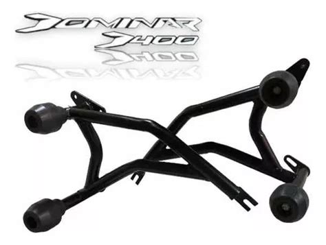 Slider Doble Jaula Con Burrera Bajaj Dominar 400 At R Cuotas Sin