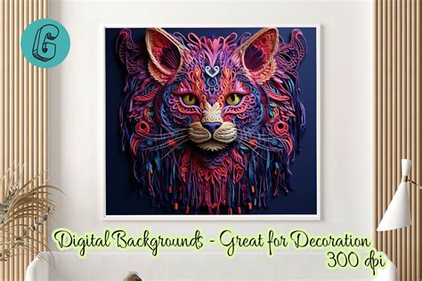 Cat Macrame Background 15 Graphic By Glamour · Creative Fabrica