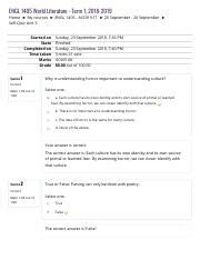 Self Quiz Unit Pdf Self Quiz Unit ENGL World Literature Term