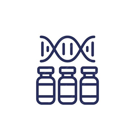 Premium Vector Gene Therapy Drugs Line Icon Genetic Medicine