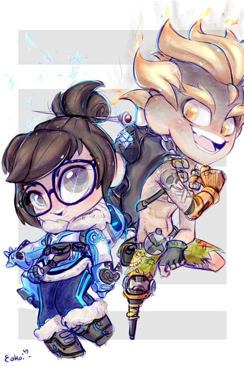 Mei And Junkrat Chibi By Eokoi On Deviantart