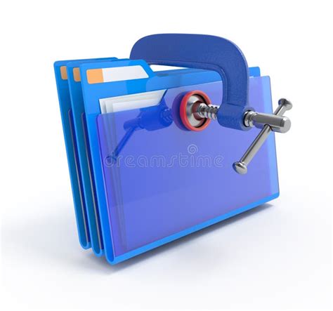 Data Compression Stock Illustration Illustration Of Binder 19067611