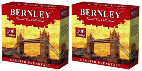Bernley Чай "ENGLISH BREAKFAST", 100 пакетиков х 2 гр, 2 шт - купить с ...