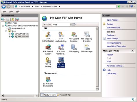 Configuring Ftp User Isolation In Iis 7 Microsoft Learn