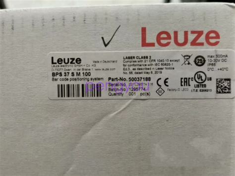 Leuze Bps 37 S M 100 Bps37sm100 50037188 Scanner Brand New Dhl Or Fedex Ebay