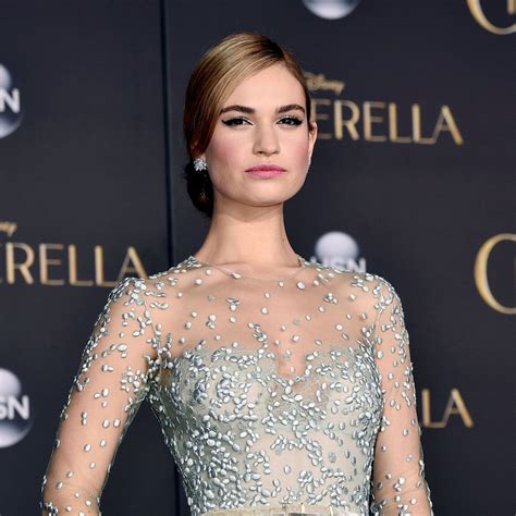 Lily James Responds To Cinderella Waist Rumors Marie Claire