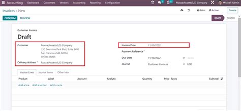 Massachusettsusa Sales Tax Calculation In The Odoo 16 Accounting