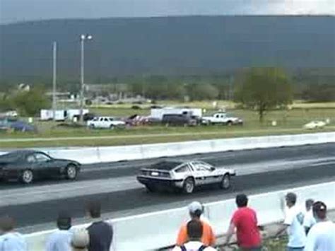 Electric Delorean Drag Racing An Electric Porsche Youtube