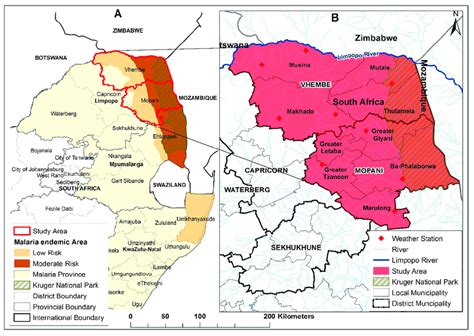 Location Of Study Area Showing A The Malaria Risk Classification Of