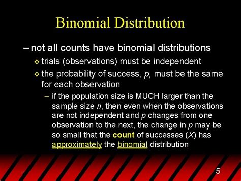 Binomial Distributions 1 Binomial Setting U Fixed Number