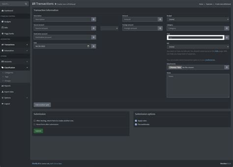 White Border Around Tags Field While Creating Transaction In Dark Theme · Issue 7444 · Firefly