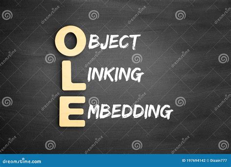 Wooden Alphabets Building The Word Ole Stock Photo Image Of
