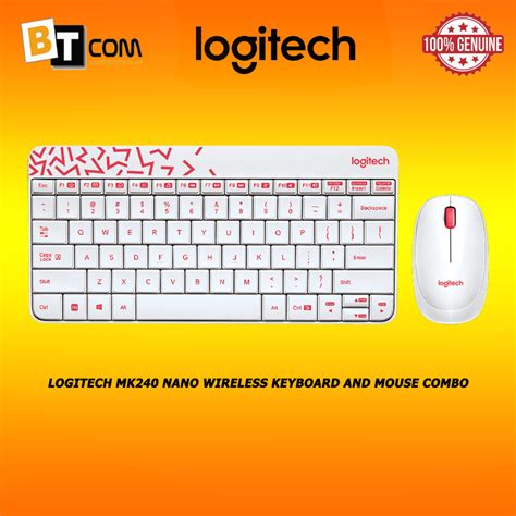 Logitech Mk240 Nano Wireless Keyboard And Mouse Combo 920 008201 920 008202 Shopee Malaysia