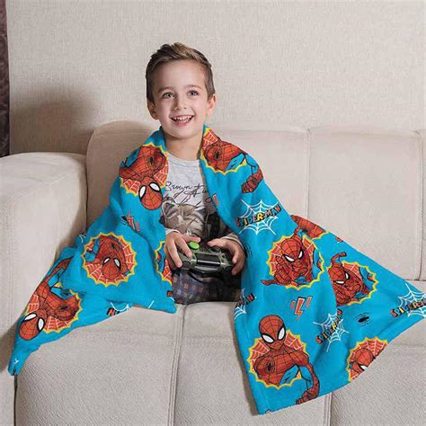 Manta Infantil Homem Aranha Lepper