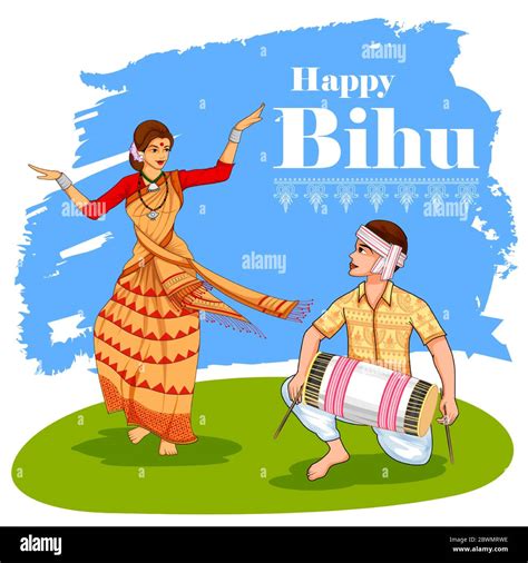 Bihu Dance Vector Vectors Cut Out Stock Images And Pictures Alamy