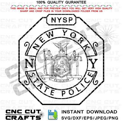New York State Police Svg Nysp Vector Badge Patch Logo Etsy Australia