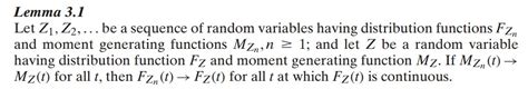 Real Analysis How To Prove The Continuity Theorem For Moment