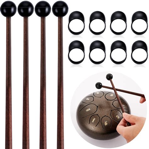 4 Pcs Steel Tongue Drum Mallets 8 Inch Glockenspiel