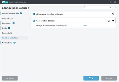 Configuration De Laccès Eset Endpoint Security 12 Aide En Ligne Deset