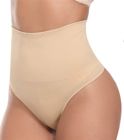 Snug High Waist Tuck Thong Panties Shapeminow
