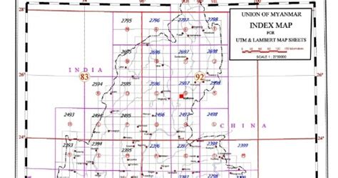 Myanmar Utm Index Map Trendmsa