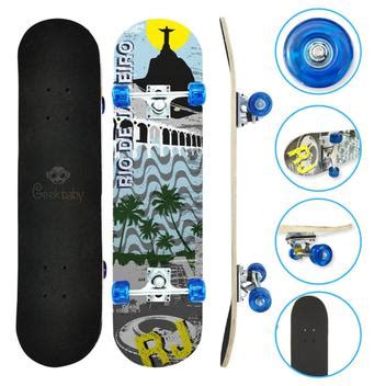 Skate Skateboard Iniciante Kg Completo Shape Montado DM Toys Skate Magazine Luiza