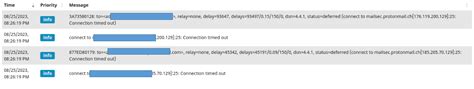 connection time out mailcow community