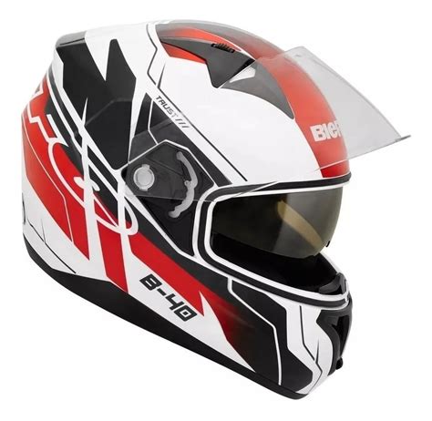 Capacete Bieffe B40 Trust Preto Vermelho Óculos Interno Mercado Livre