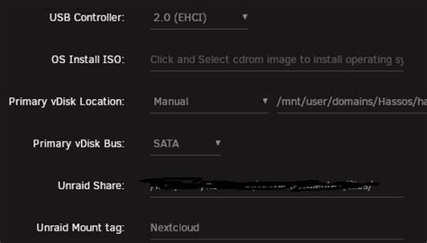 share pass through to ha vm vm templates unraid