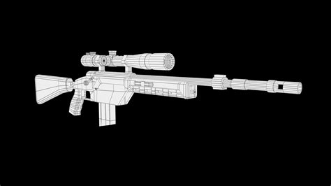 3d Assault Rifle Model Turbosquid 2091892