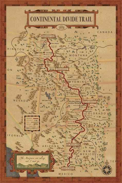 Colorado Continental Divide Map Continental Divide Trail Map New