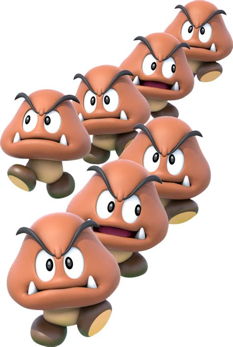 File Mario Party Star Rush Goombas Shadowless Png Super Mario
