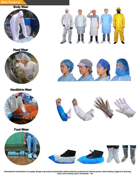 Microporous Type 456 Disposable Protective Coverall With Red Heated