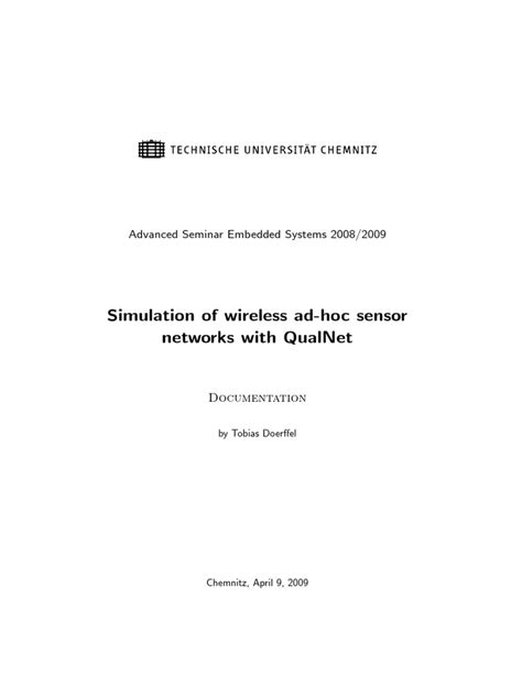 Wireless Simulation With Qualnet Pdf Pdf