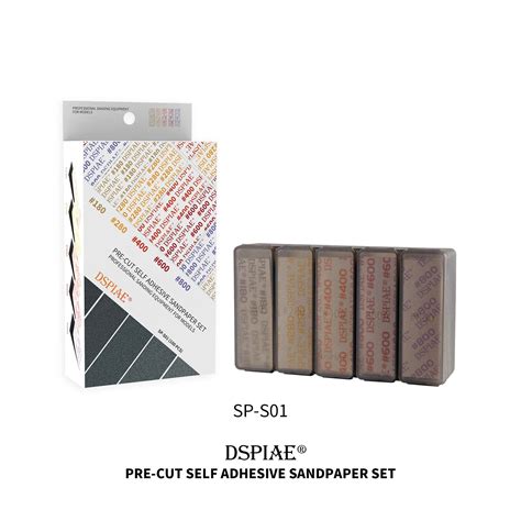 Dspiae Sp S01 Adhesive Sandpaper Set 100pc 180 800