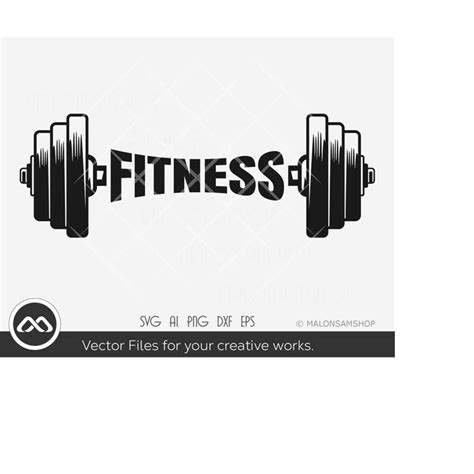 Dumbbell Svg Fitness Workout Svg Fitness Svg Exercise Sv Inspire