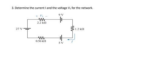 Solved Determine The Current I And The Voltage V For The Chegg