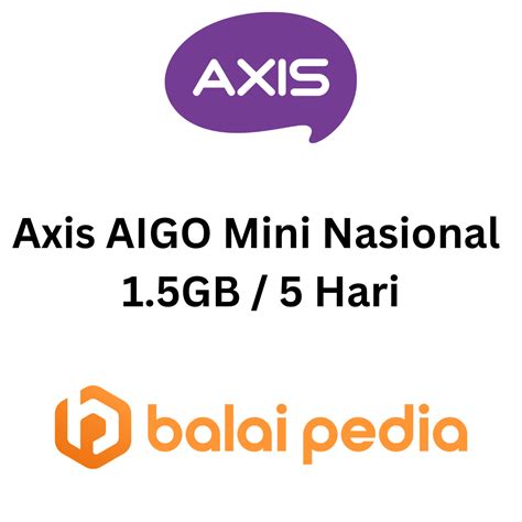 Jual Aigo Mini 15gb 5 Hari Axis Balai Pedia Vcgamers