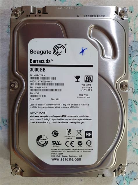 Disco Rígido Interno Seagate Barracuda 3tb Com Defeito Mercado Livre