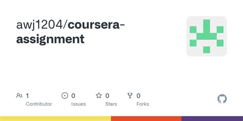 Github Awj1204coursera Assignment