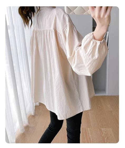 Пролетни модни тениски за бременни през 2024 г Големи размери Блузи за бременни жени с копчета