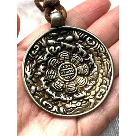 尼泊爾手工 九宮八卦 咒牌 招財 鎮宅避煞 吐寶鼠 甘丹佛教文物 蝦皮購物