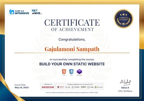 Sampath Gajulamoni On Linkedin Html Ccbp Nxtwave Coding