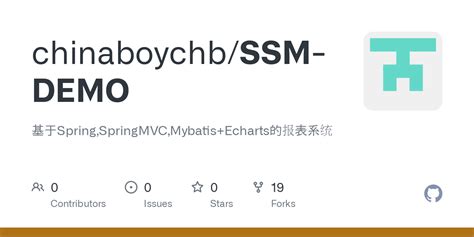 Github Chinaboychb Ssm Demo Spring Springmvc Mybatis Echarts