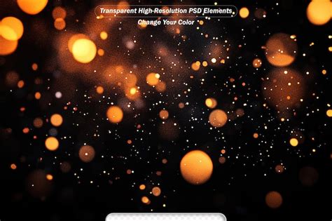 Gold Abstract Bokeh Background Real Backlit Dust Particles With Real